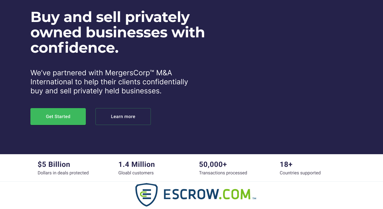 MergersCorp.com and Escrow.com Partner to Protect Buyers and Sellers from Fraud | MergersCorp M ...